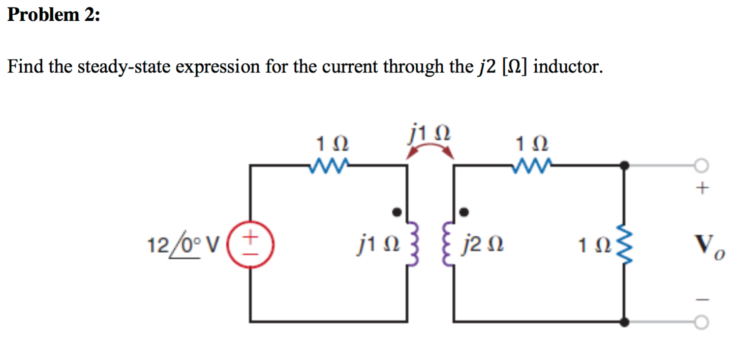 Solved Find the steady-state expression for the current | Chegg.com