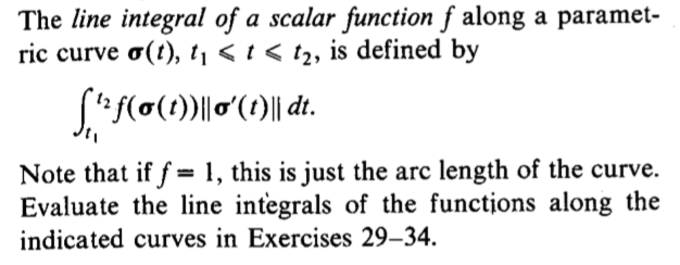 Solved The line integral of a scalar function f along a | Chegg.com