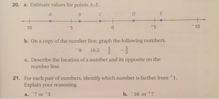 Solved 1. How do you decide which of two numbers is greater | Chegg.com