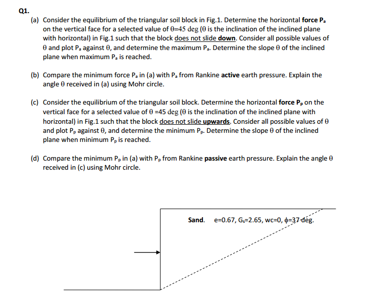 Solved Q1. (a) Consider the equilibrium of the triangular | Chegg.com