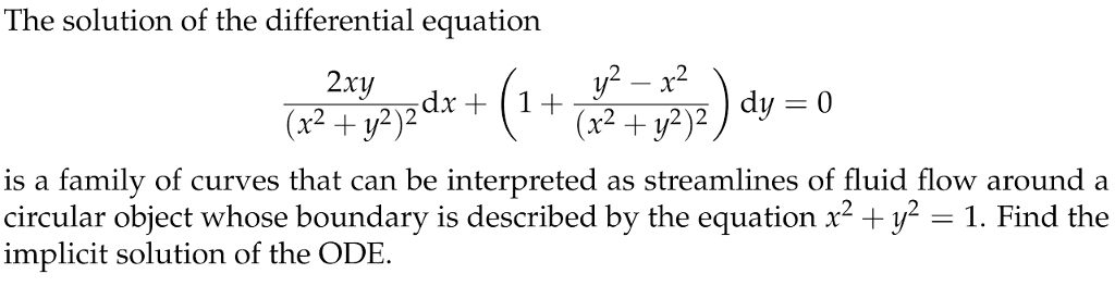 Solved The solution of the differential equation 2xy/(x^2 | Chegg.com