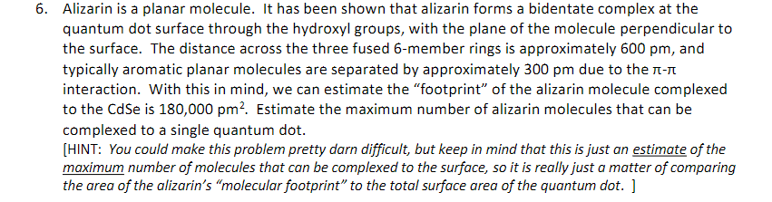 Solved Alizarin is a planar molecule. It has been shown that | Chegg.com