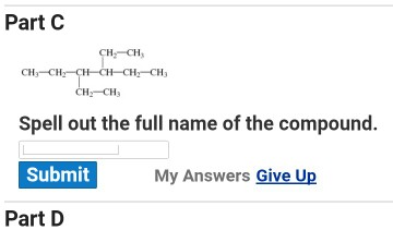 Solved Part C CH3- CH CH2 CH3 Spell out the full name of the | Chegg.com