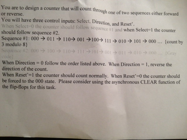 You are to design a counter that will count through | Chegg.com