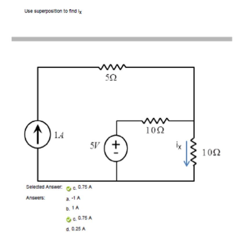 Solved Use superposition to find I_X | Chegg.com
