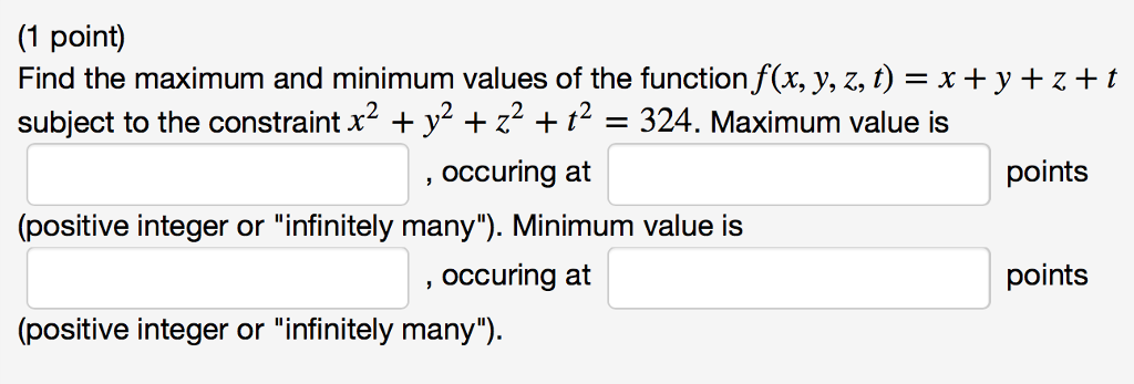 Solved Find The Maximum And Minimum Values Of F X Y Xy