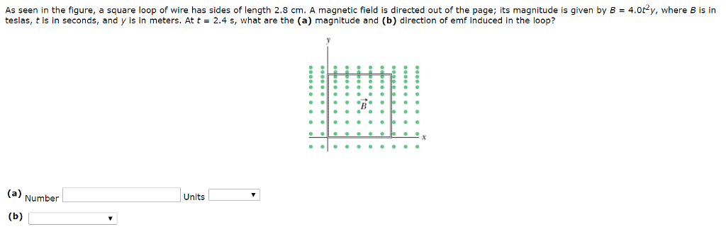 Solved As seen in the figure, a square loop of wire has | Chegg.com