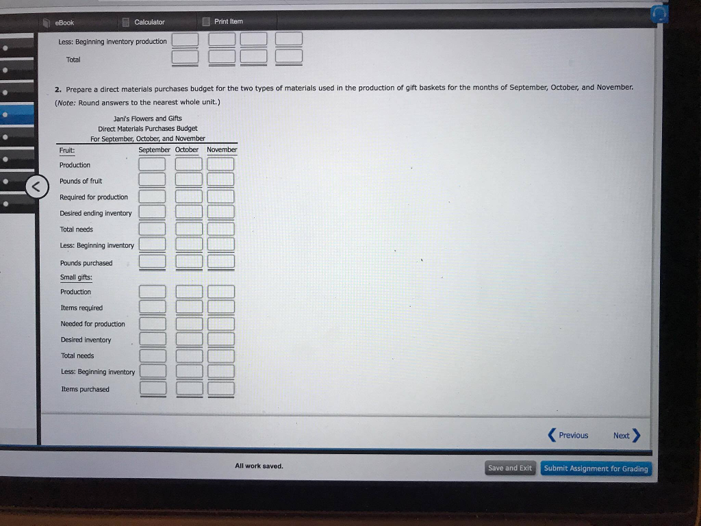 Solved Print Item Calculator Less: Beginning inventory | Chegg.com