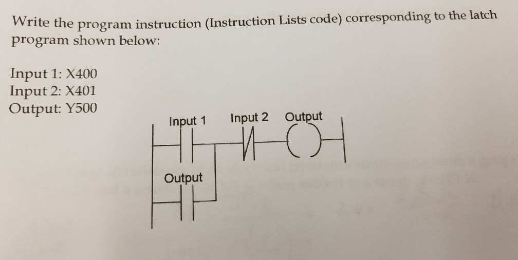 Solved Write program shown below: the program instruction | Chegg.com