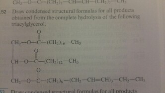 Solved Draw condensed structural formulas for all products | Chegg.com
