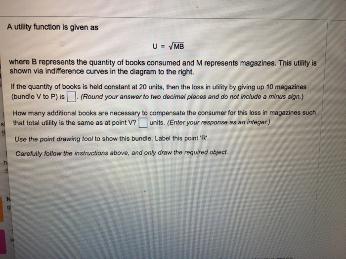 Solved A utility function is given as where B represents the | Chegg.com