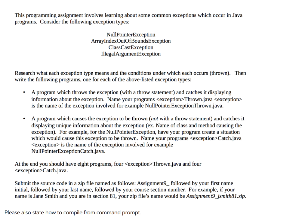 Solved This programming assignment involves learning about | Chegg.com