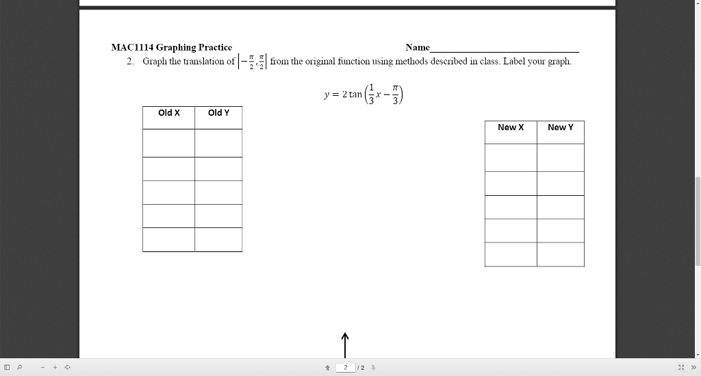 Solved Translation pi 1 pi 2 Y 2tan 1 3x pi 3 Chegg solved-translation-pi-1-pi-2-y-2tan-1-3x-pi-3-chegg