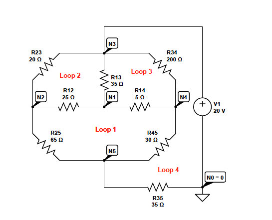 Solved I have to set up four loop equations for this circuit | Chegg.com