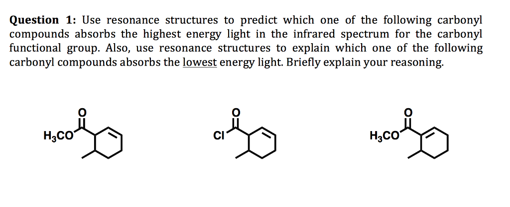 Solved Use resonance structures to predict which one of the | Chegg.com