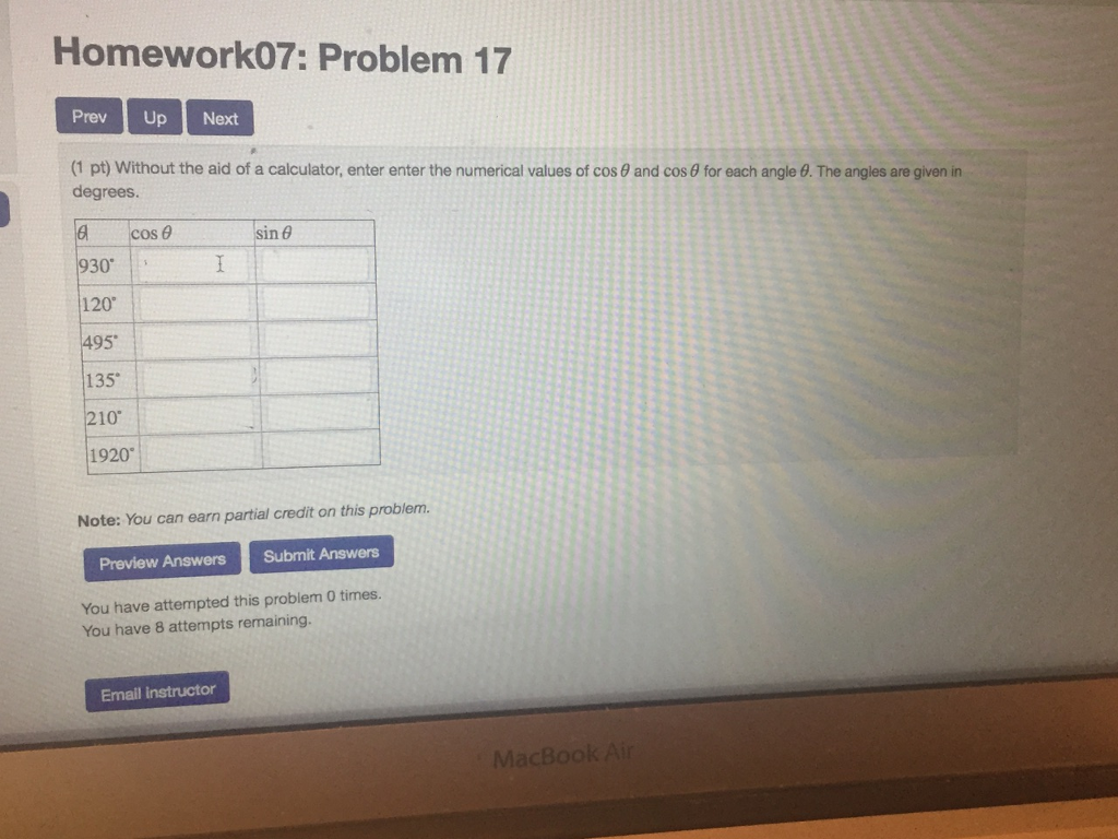 Solved Homework07: Problem 17 Prev UpNext (1 pt) without the | Chegg.com