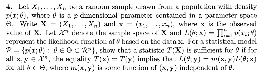 Solved 4. Let X1,·.. ,Xn be a random sample drawn from a | Chegg.com