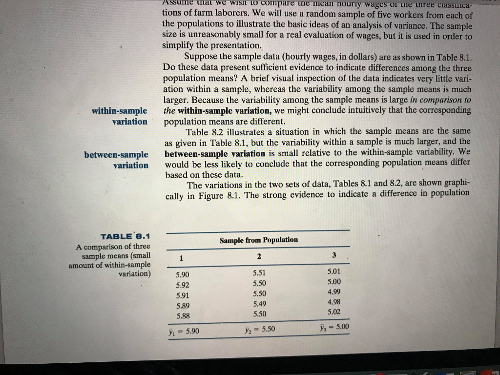 432 CHAPTER 8 INFERENCES ABOUT MORE THAN TWO | Chegg.com