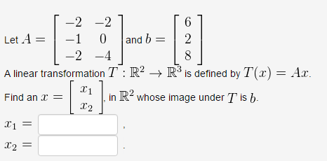 Solved A linear transformation T: R^2 --> R^3 is defined by | Chegg.com
