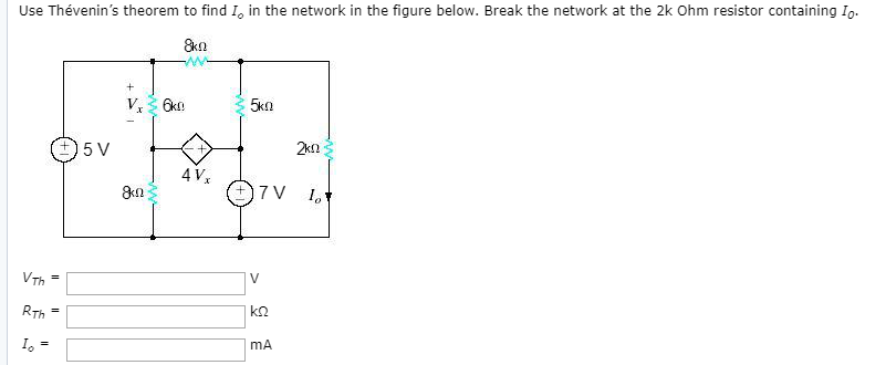Solved Use Thévenin's theorem to find I in the network in | Chegg.com