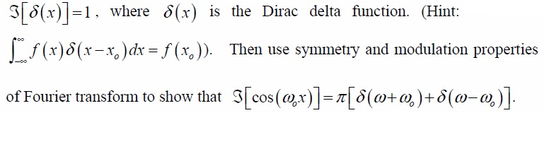 Solved [delta(x)] = 1, where delta (x) is the Dirac delta | Chegg.com