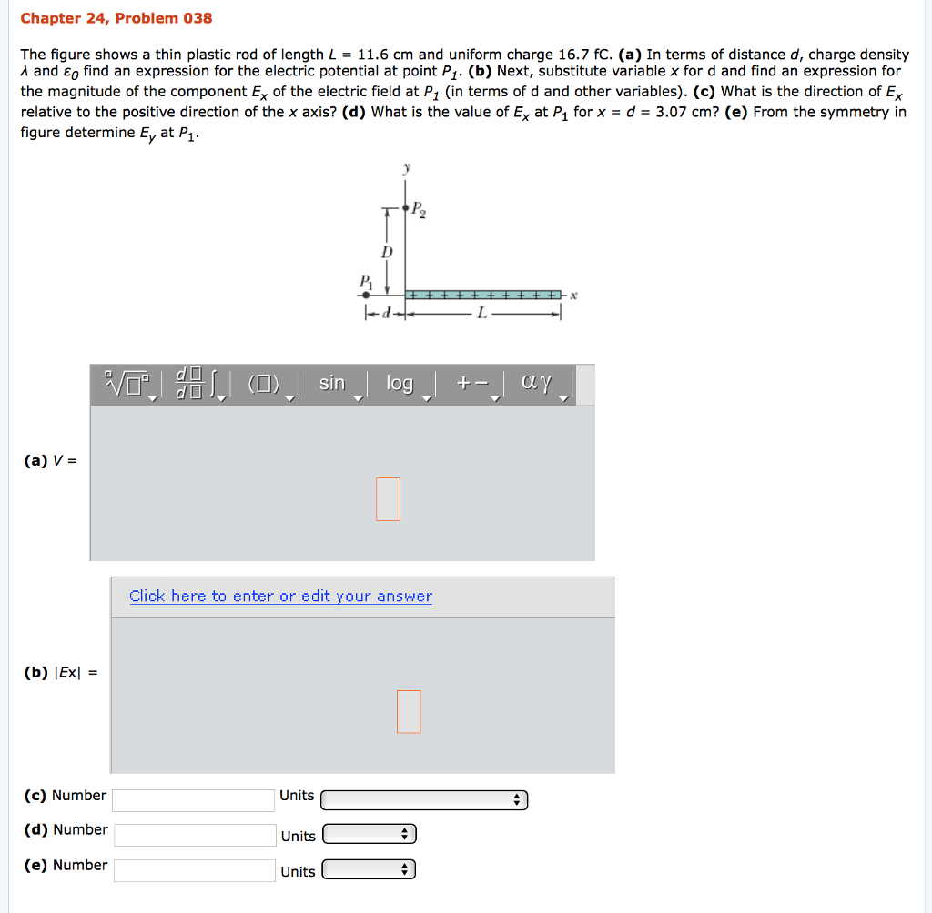 Solved Chapter 24, Problem 038 The figure shows a thin | Chegg.com