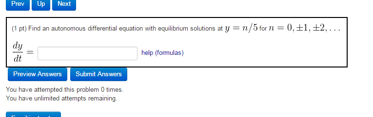 Solved Find an autonomous differential equation with | Chegg.com