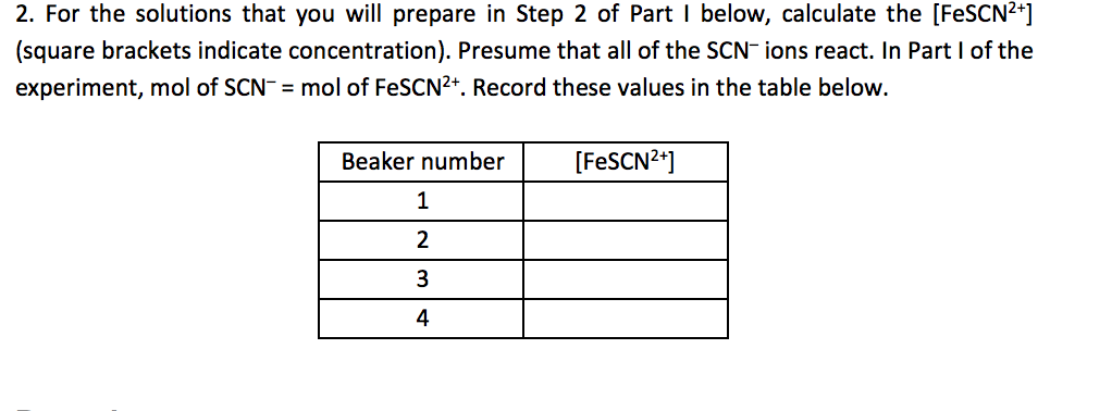 Solved For the solutions that you will prepare in Step 2 of | Chegg.com