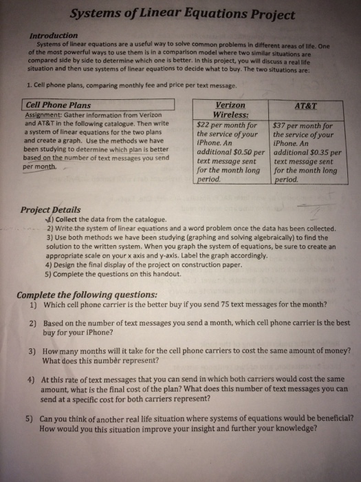 Solved Introduction Systems Of Linear Equations Are A
