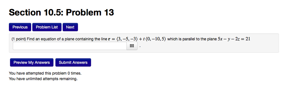 Solved Section 10.5: Problem 13 Previous Problem List Next | Chegg.com
