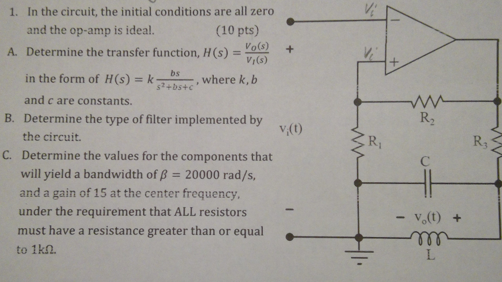Solved In the circuit, the initial conditions are all zero | Chegg.com