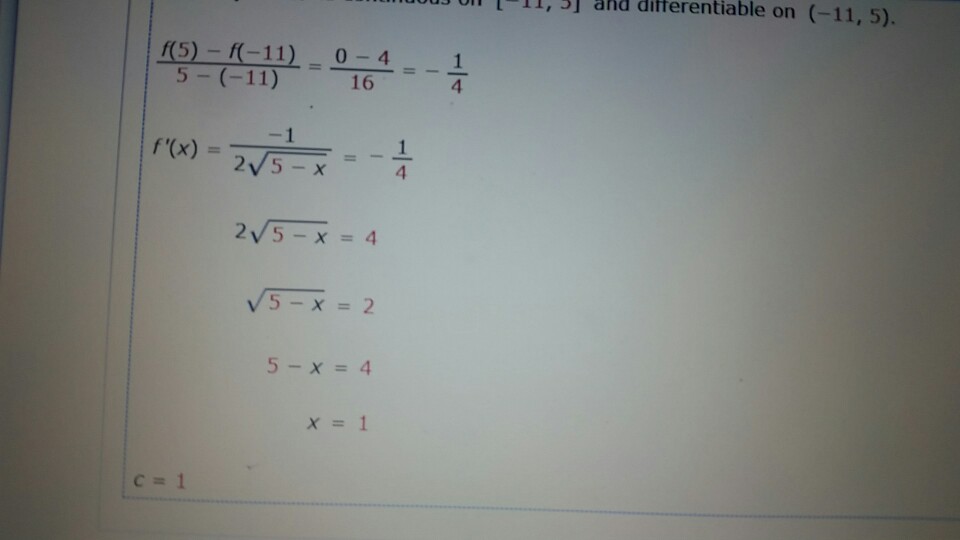 Solved why did they not make 5-x a positive and negative | Chegg.com