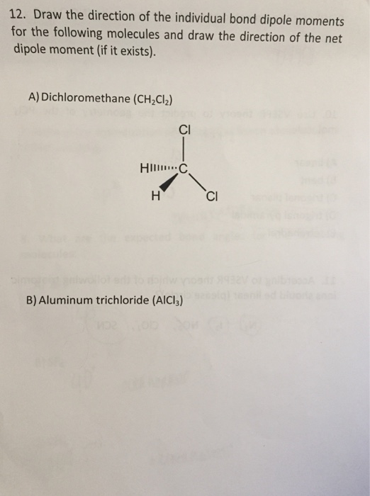 Solved Draw the direction of the individual bond dipole | Chegg.com