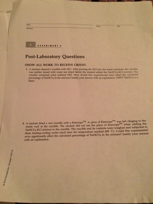 Solved post lab | Chegg.com