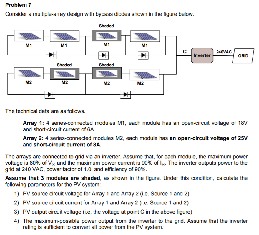 Solved Problem 7 Consider a multiple-array design with | Chegg.com