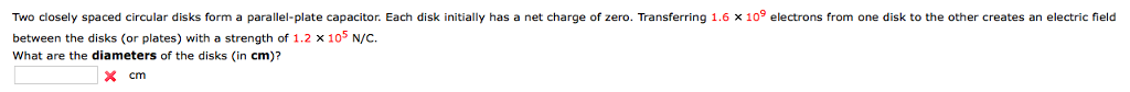 Solved Two closely spaced circular disks form a | Chegg.com