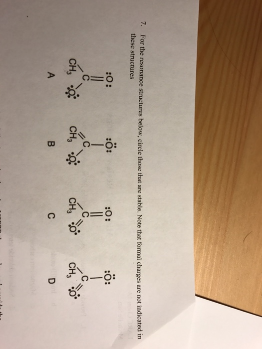 Solved For the resonance structures below, circle those that | Chegg.com