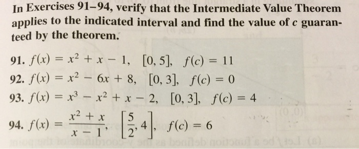 Solved Verify that the Intermediate Value Theorem applies to | Chegg.com