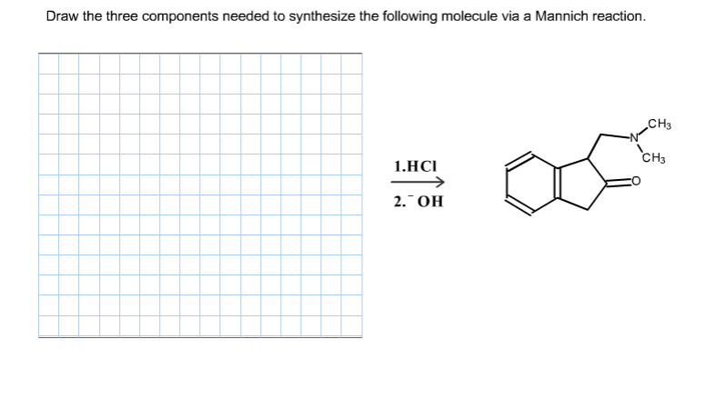 Solved Draw the three components needed to synthesize the | Chegg.com