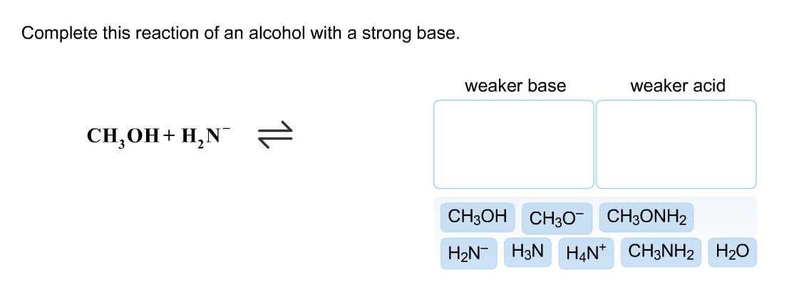 Solved Complete this reaction of an alcohol with a strong | Chegg.com