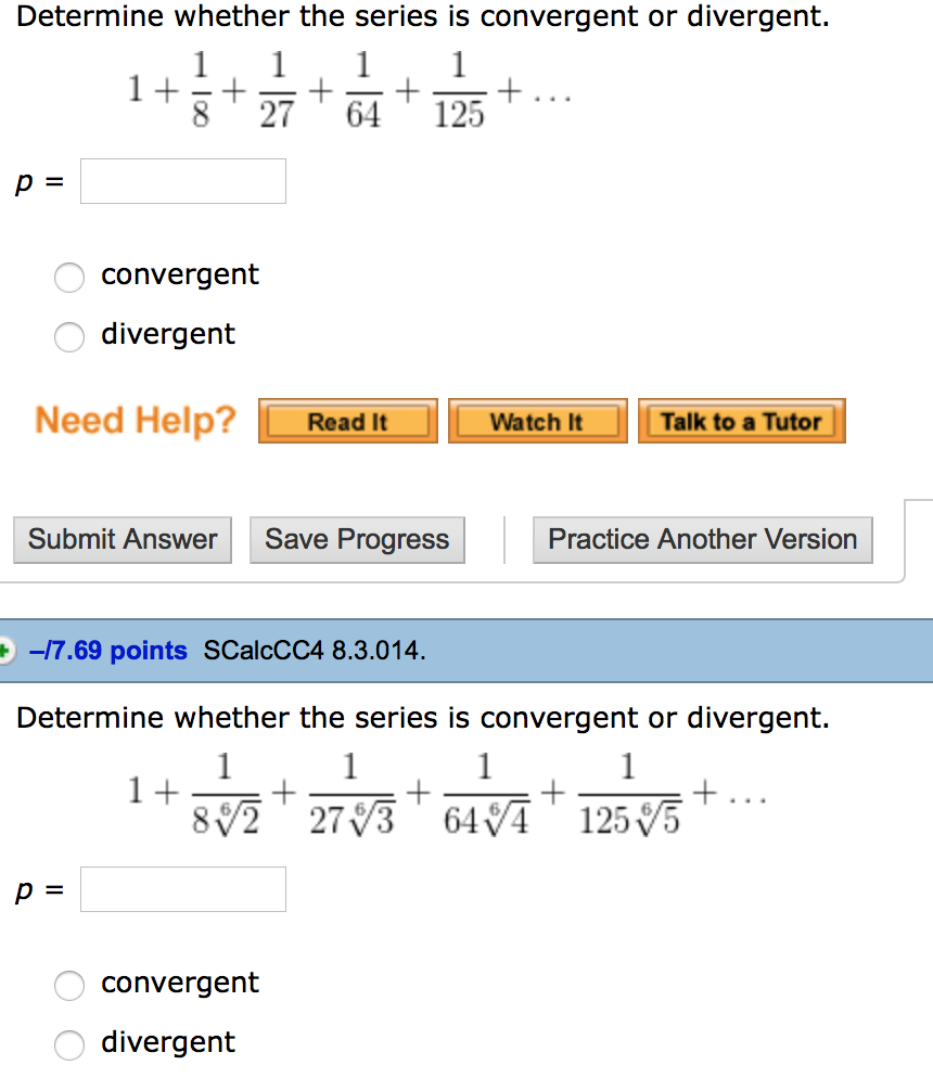 Solved Determine whether the series is convergent or | Chegg.com