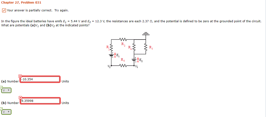 Solved Chapter 27 Problem 031 Your Answer Is Partially