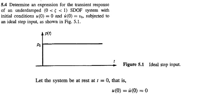 5.4 Determine an expression for the transient | Chegg.com