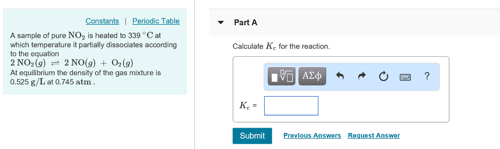 Solved Constants | Periodic Table Part A A sample of pure | Chegg.com