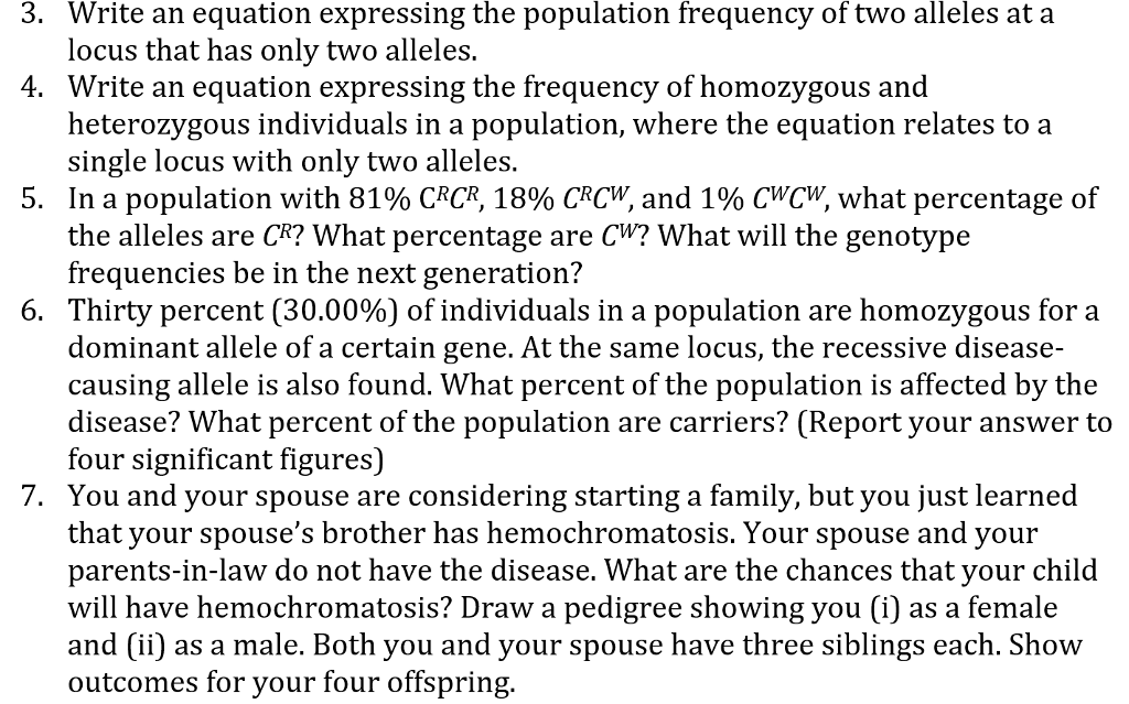 Solved 3. Write an equation expressing the population | Chegg.com