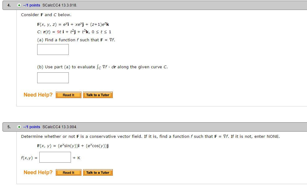Solved Consider F and C below. F(x, y, z) = e^y i + xe^y j | Chegg.com