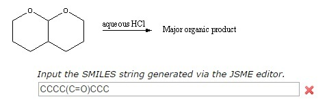 Solved #1: Draw MOP Aqueous HCl Major organic product In put | Chegg.com