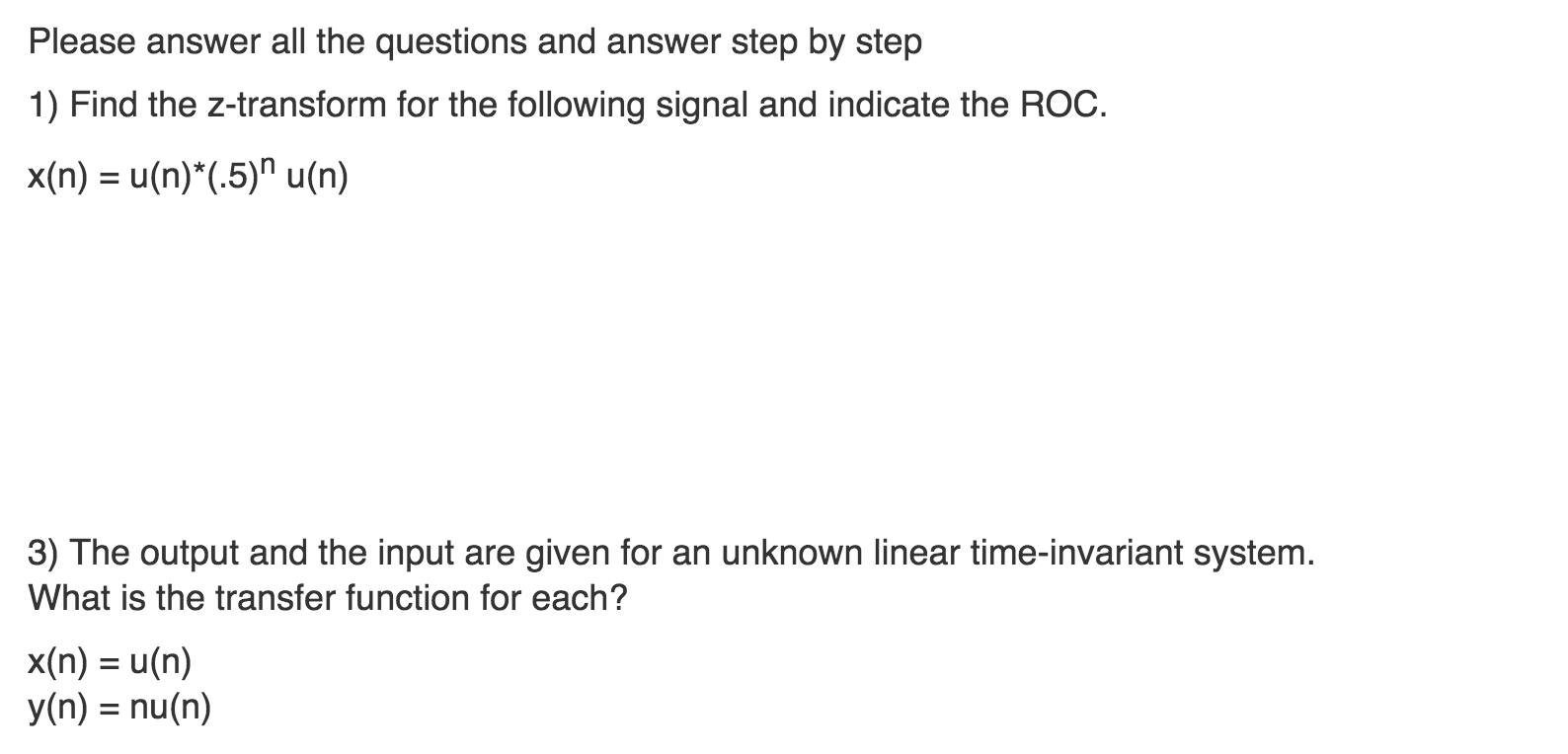 Solved Please answer all the questions and answer step by | Chegg.com