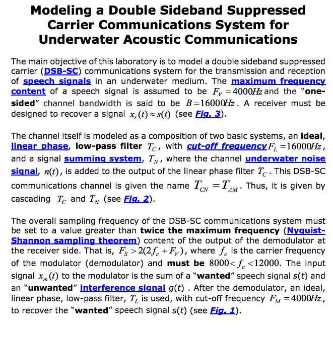 Solved Modeling a Double Sideband Suppressed Carrier | Chegg.com