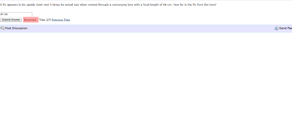 Solved A fly appears to be upside down and 5 times its | Chegg.com